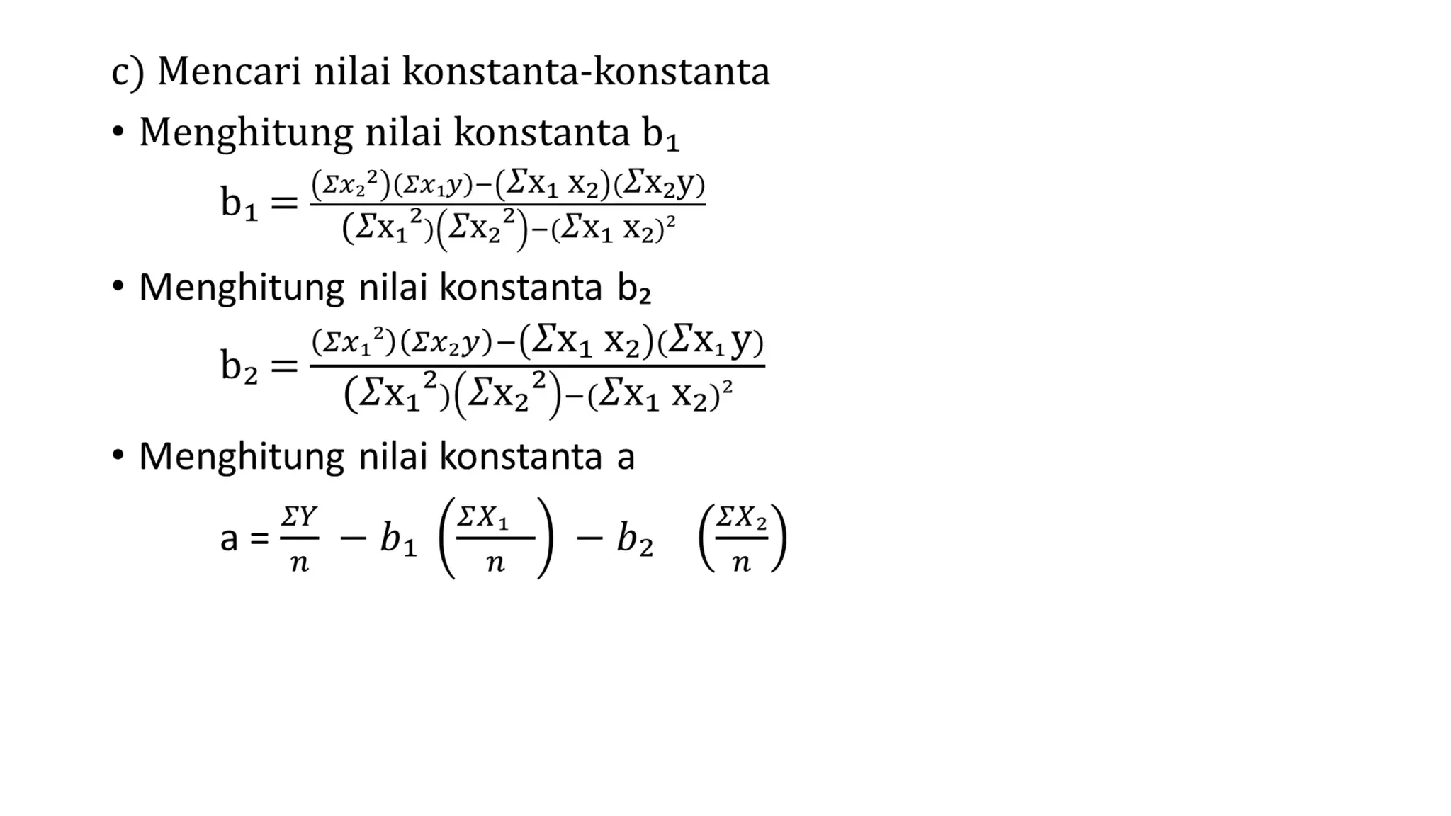 REGRESI LINIER BERGANDA UNTUK BELAJAR ALGORITMA | PPT | Free Download