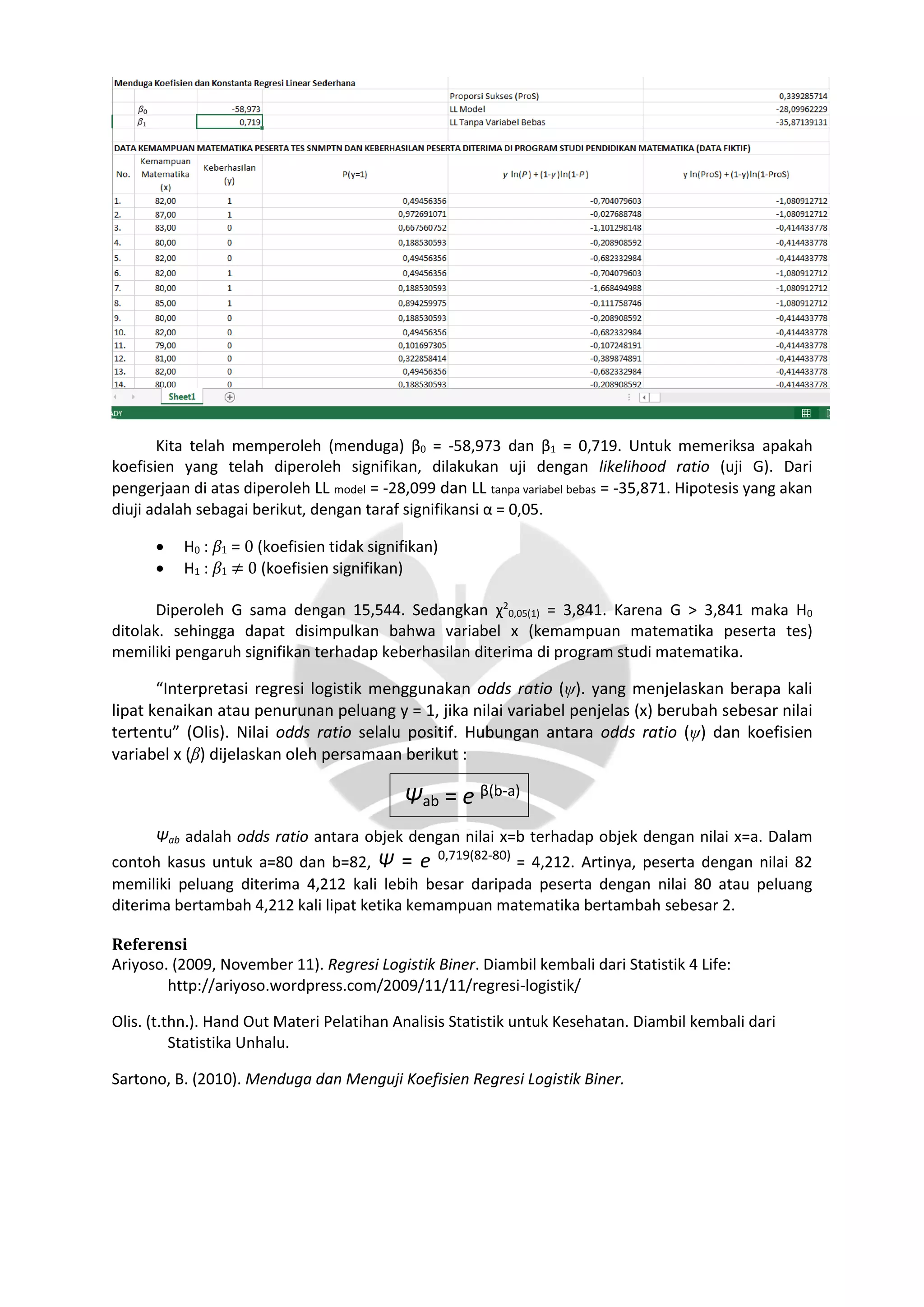 Regresi Logistik | PDF