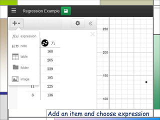Regression with Desmos | PPTX