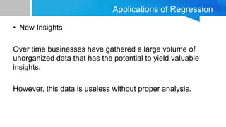 Regression & It's Types | PPTX