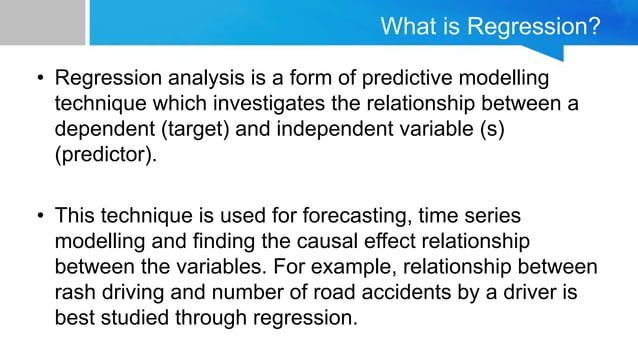 Regression & It's Types | PPTX | Technology & Computing