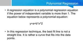 Regression & It's Types | PPTX