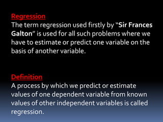 Regression | PPT