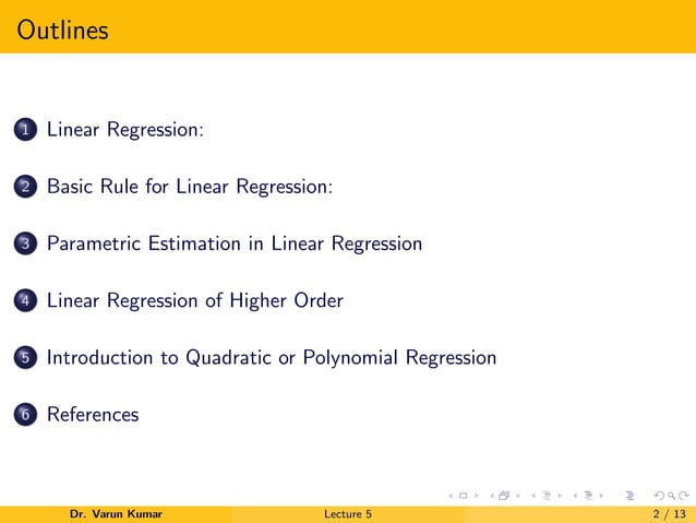 Linear Regression | PPT