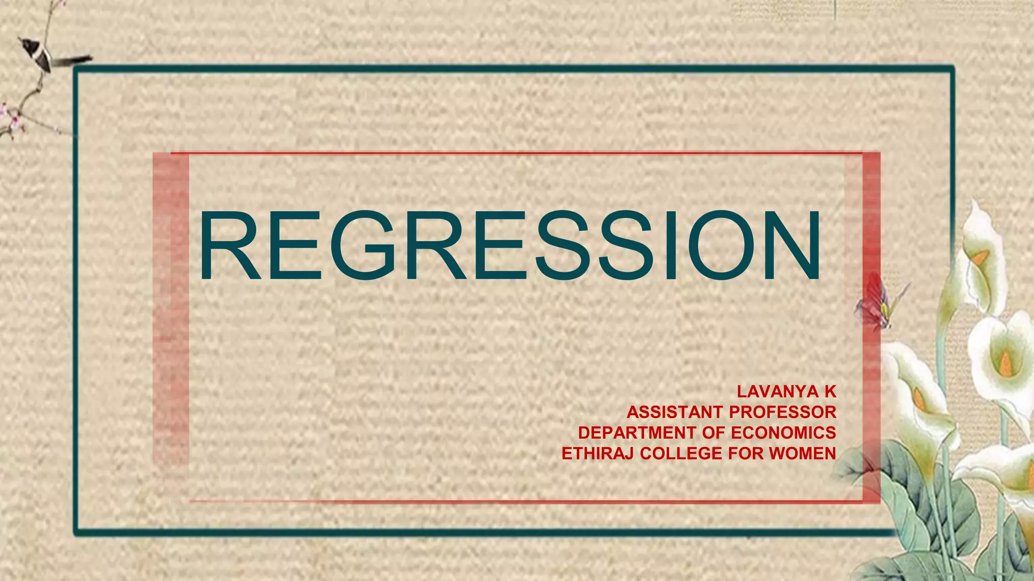 Regression | PPTX | Physics | Science