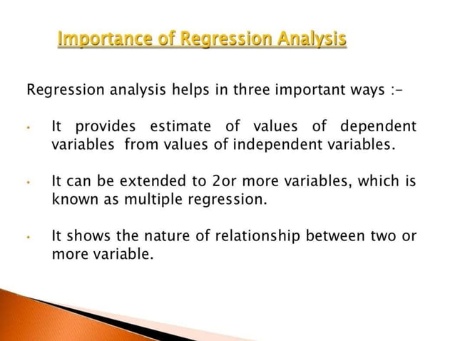 Biostatistics and Research Methodology - Regression | PPT