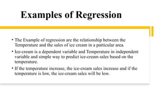 Regression with Examples and Question and Its Types | PPTX