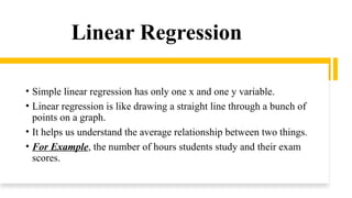Regression with Examples and Question and Its Types | PPTX