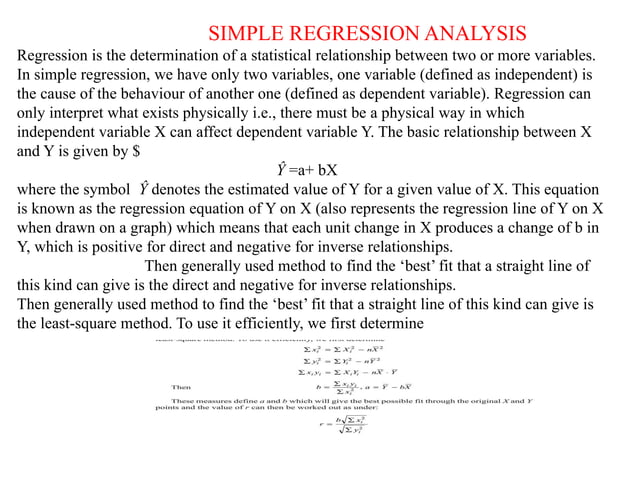 regression analysis /bio statistics/pptx | PPTX