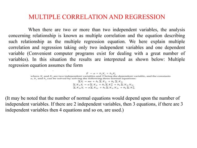 regression analysis /bio statistics/pptx | PPTX