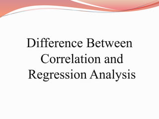 Regression analysis. | PPTX