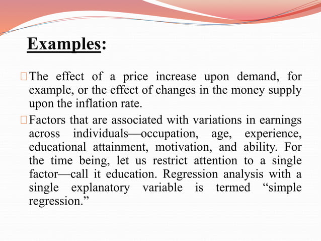 Regression analysis. | PPTX | Technology & Computing