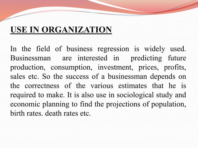 Regression analysis. | PPTX | Technology & Computing
