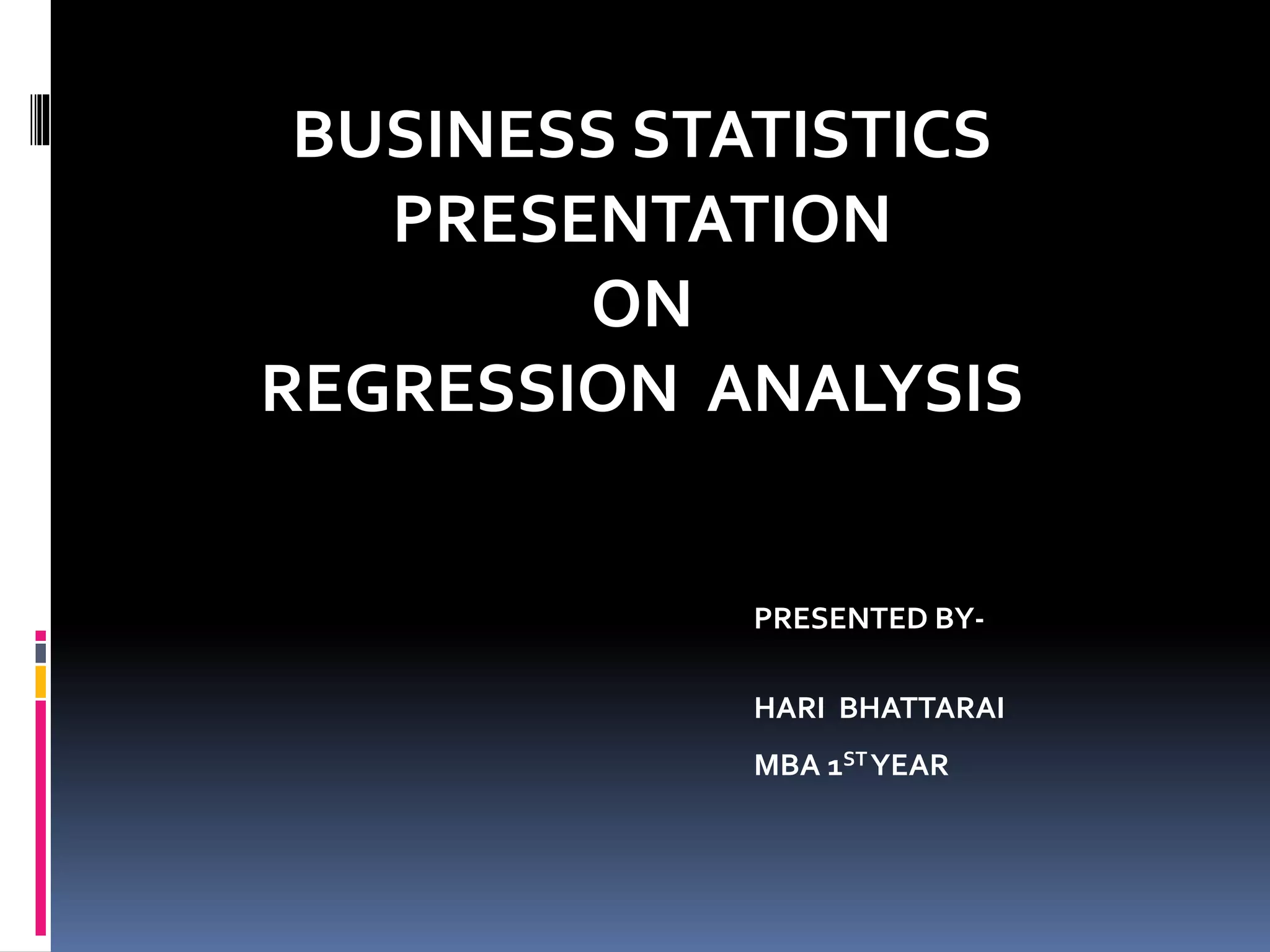 Regression analysis | PPT