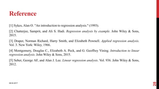 Basics of Regression analysis | PPTX