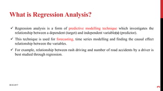 Basics of Regression analysis | PPTX