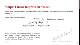 Basics of Regression analysis | PPTX