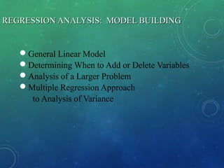 Regression analysis | PPT