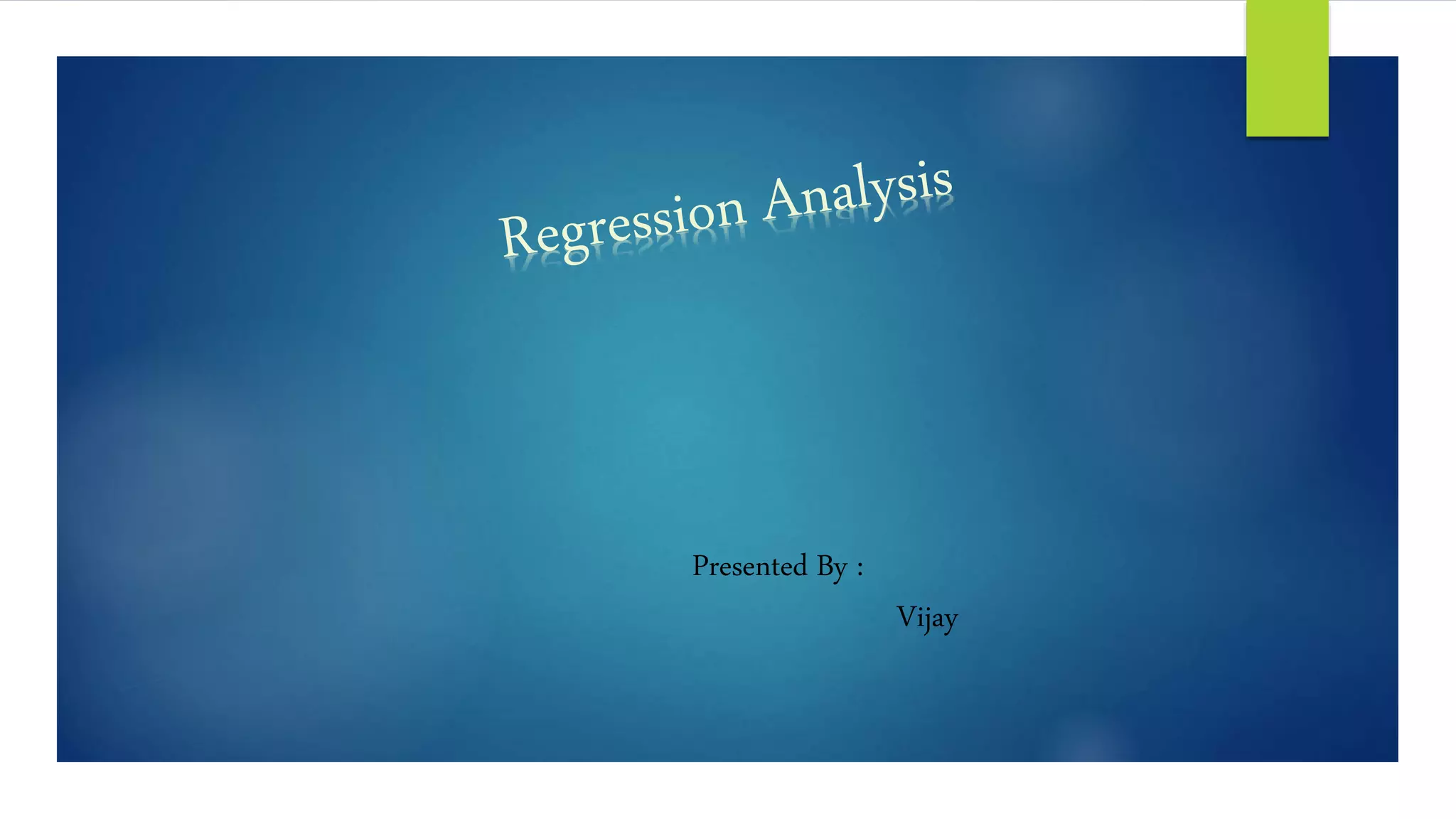Regression analysis | PPT | Free Download