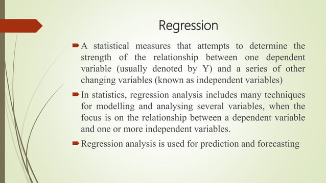 Regression analysis by akanksha Bali | PPT