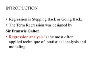 Regression analysis | PPTX | Physics | Science