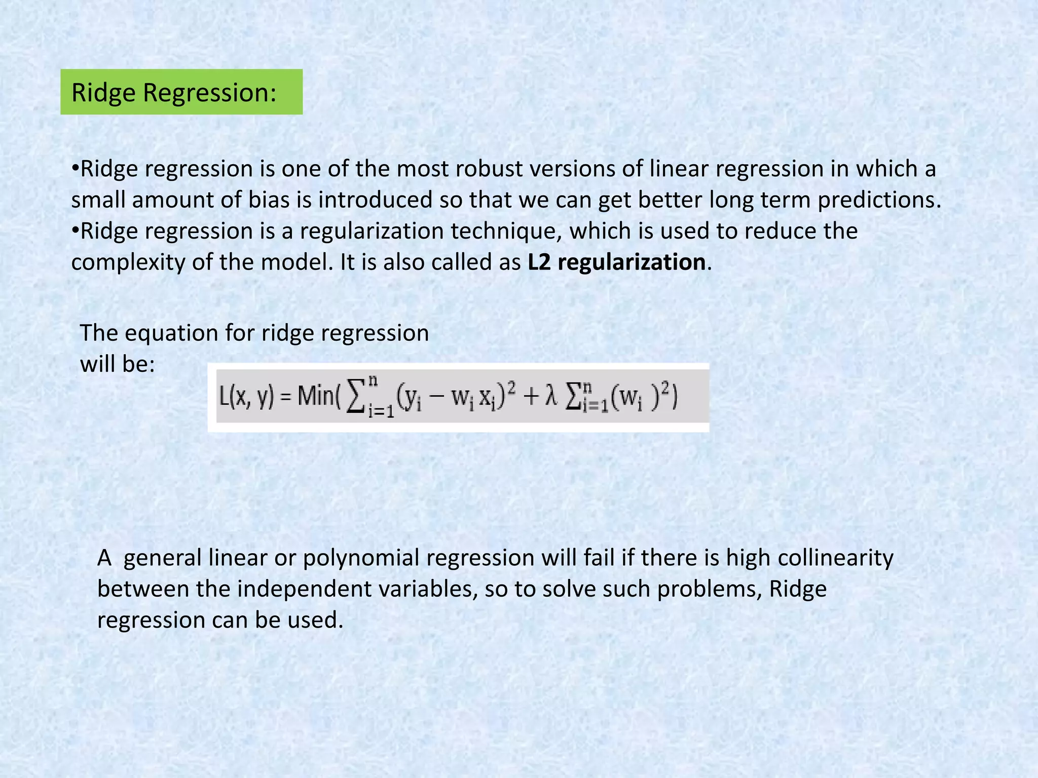 Regression analysis and its type | PDF