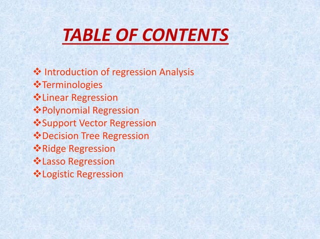 Regression analysis and its type | PDF