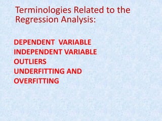 Regression analysis and its type | PDF