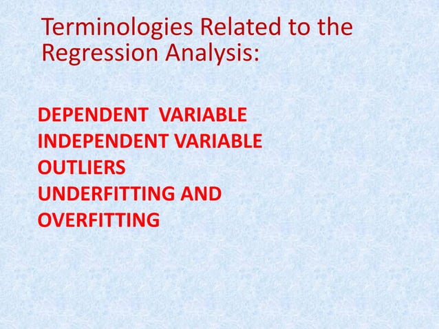 Regression analysis and its type | PDF