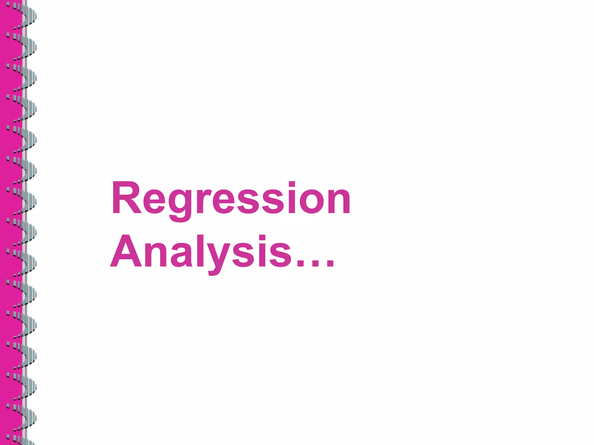 Regression Analysis.pptx | Technology & Computing