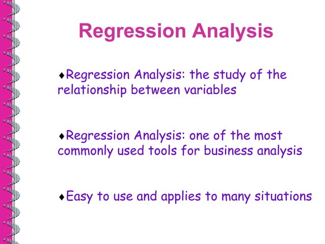 Regression Analysis.pptx | Technology & Computing