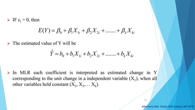 Regression analysis: Simple Linear Regression Multiple Linear ...
