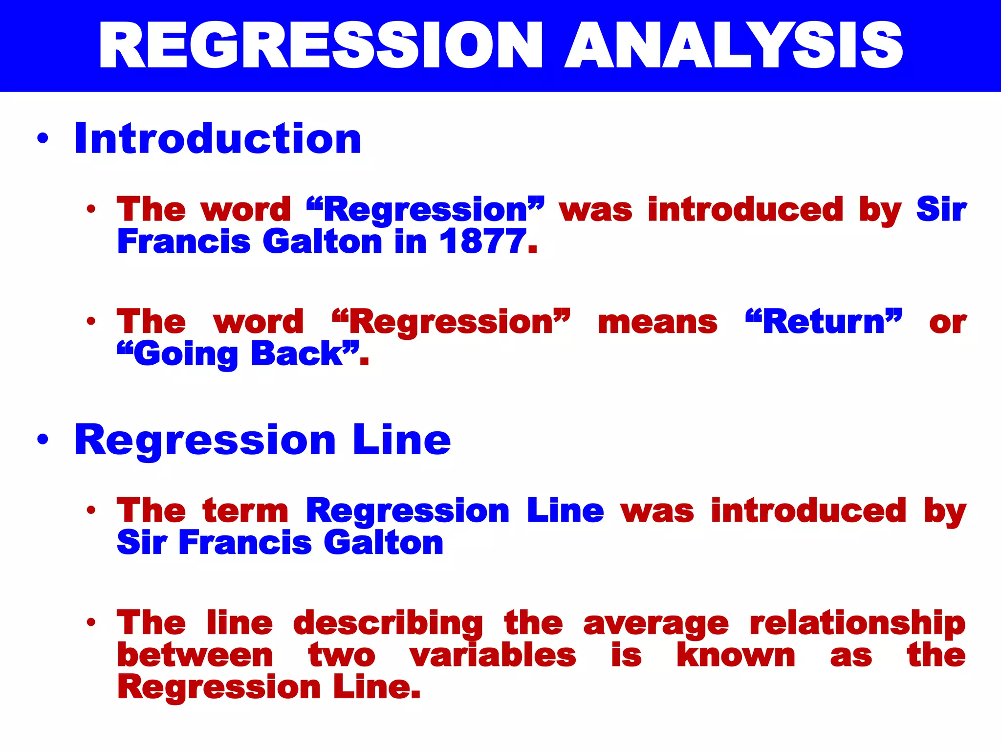 Regression Analysis-Economic Statistics.ppt