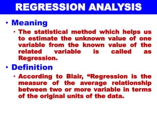 Regression Analysis-Economic Statistics.ppt
