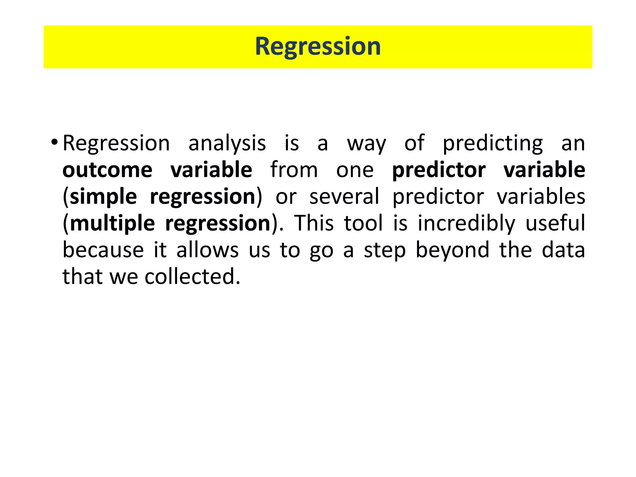 Regression Analysis Ppt
