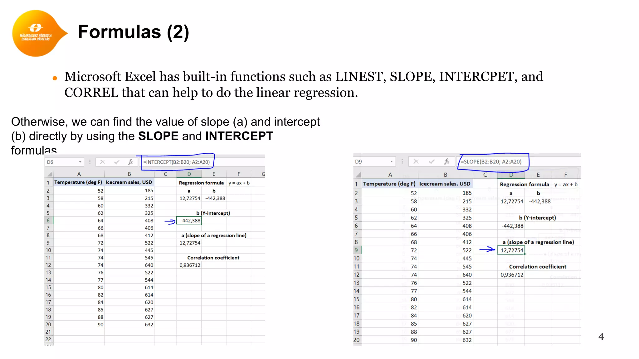 Regression analysis in excel | PDF