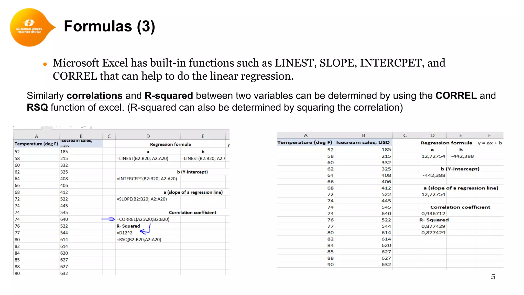Regression analysis in excel | PDF