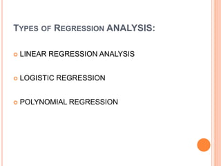 Regression analysis in HR | PPTX