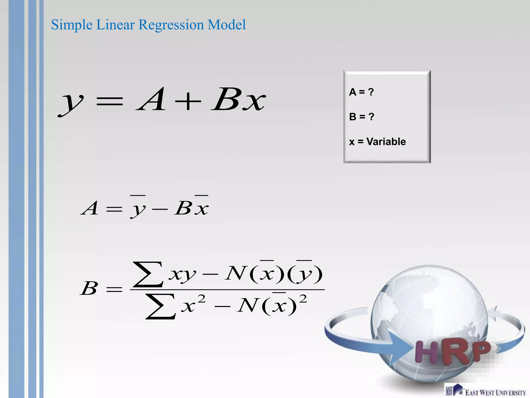 Regression analysis in hr forcasting | PPTX