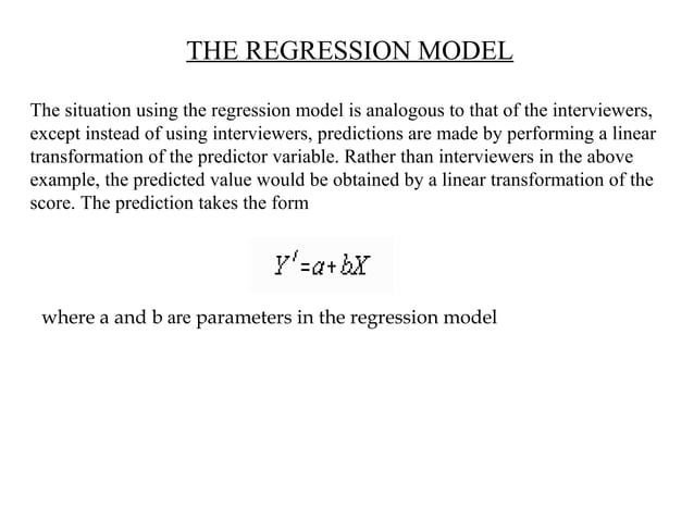 Regression analysis ppt | PPT