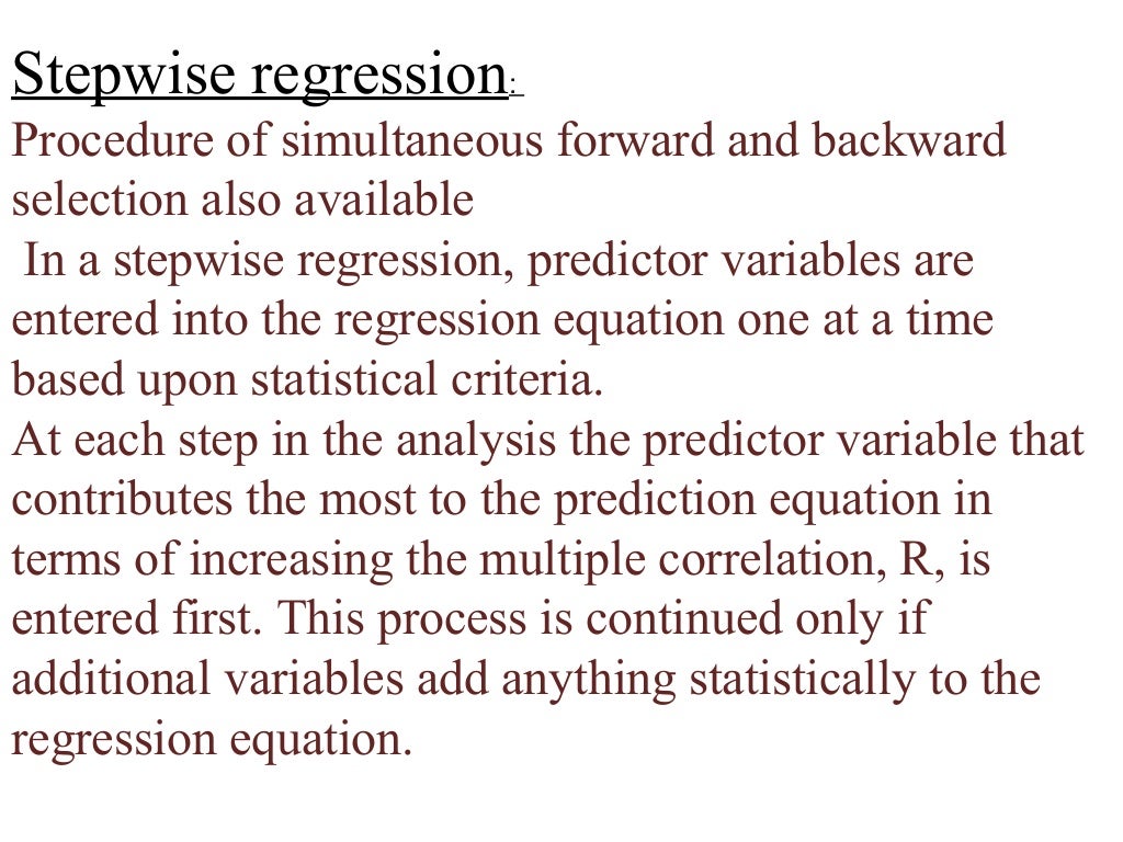 Regression analysis ppt
