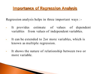 Regression analysis presentation | PPT