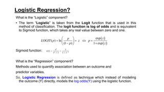Linear Regression and Logistic Regression in ML | PPTX