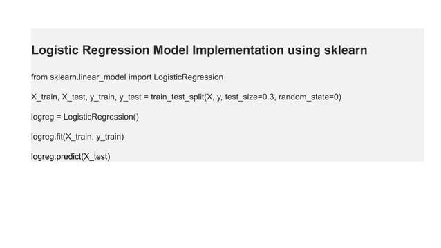 Linear Regression and Logistic Regression in ML | PPTX