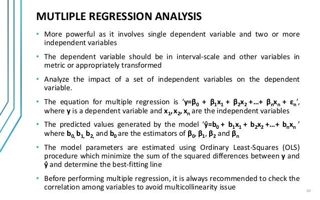 Simple & Multiple Regression Analysis