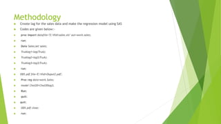 Regression analysis using sas | PPTX