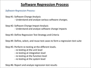 Regression and performance testing | PPT