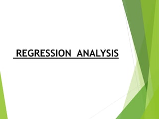 REGRESSION ANALYSIS: PREDICT VALUES | PPT