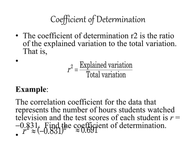 Regression & correlation coefficient | PPT