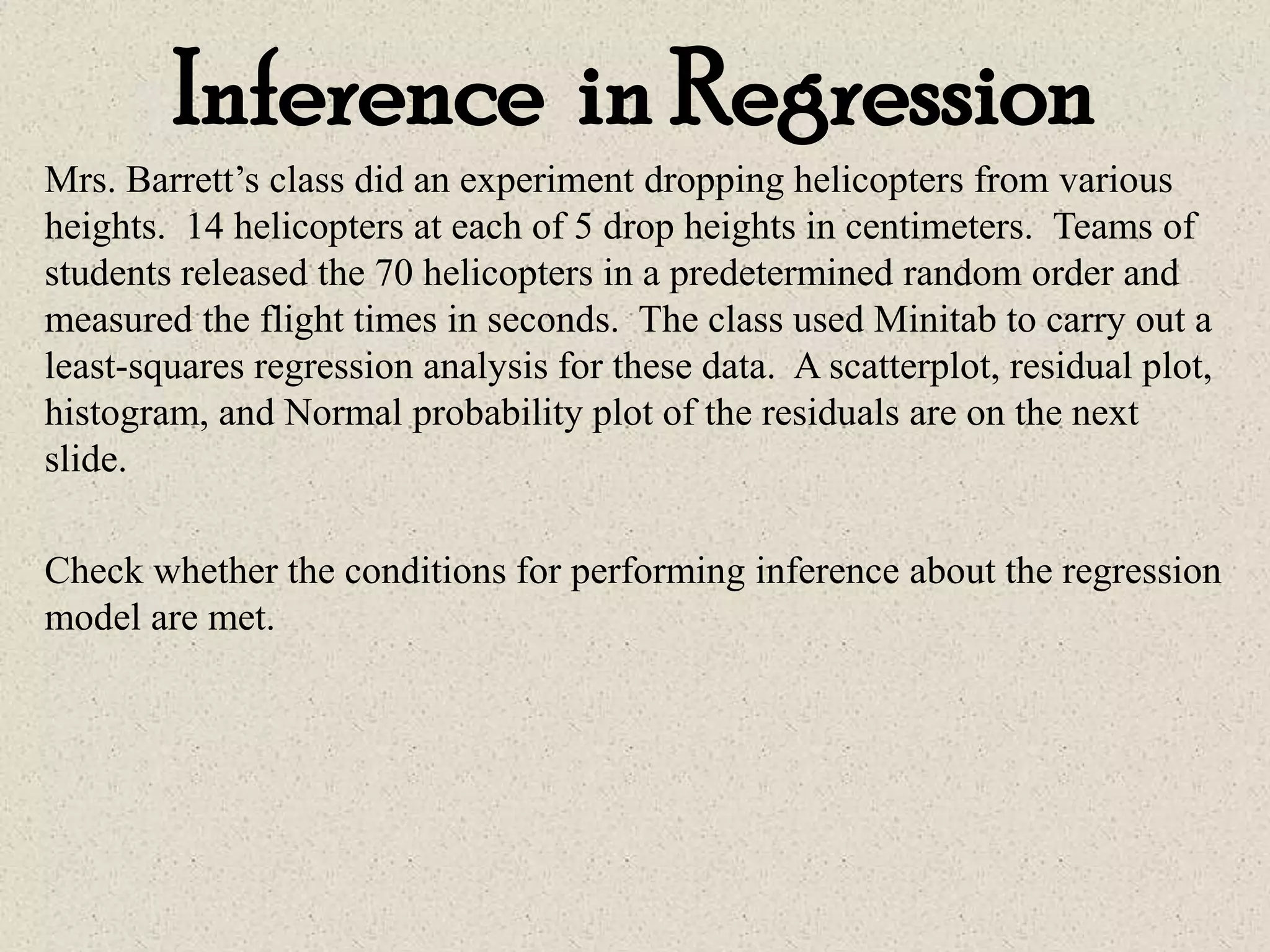 Regression inference confidence intervals | PPTX